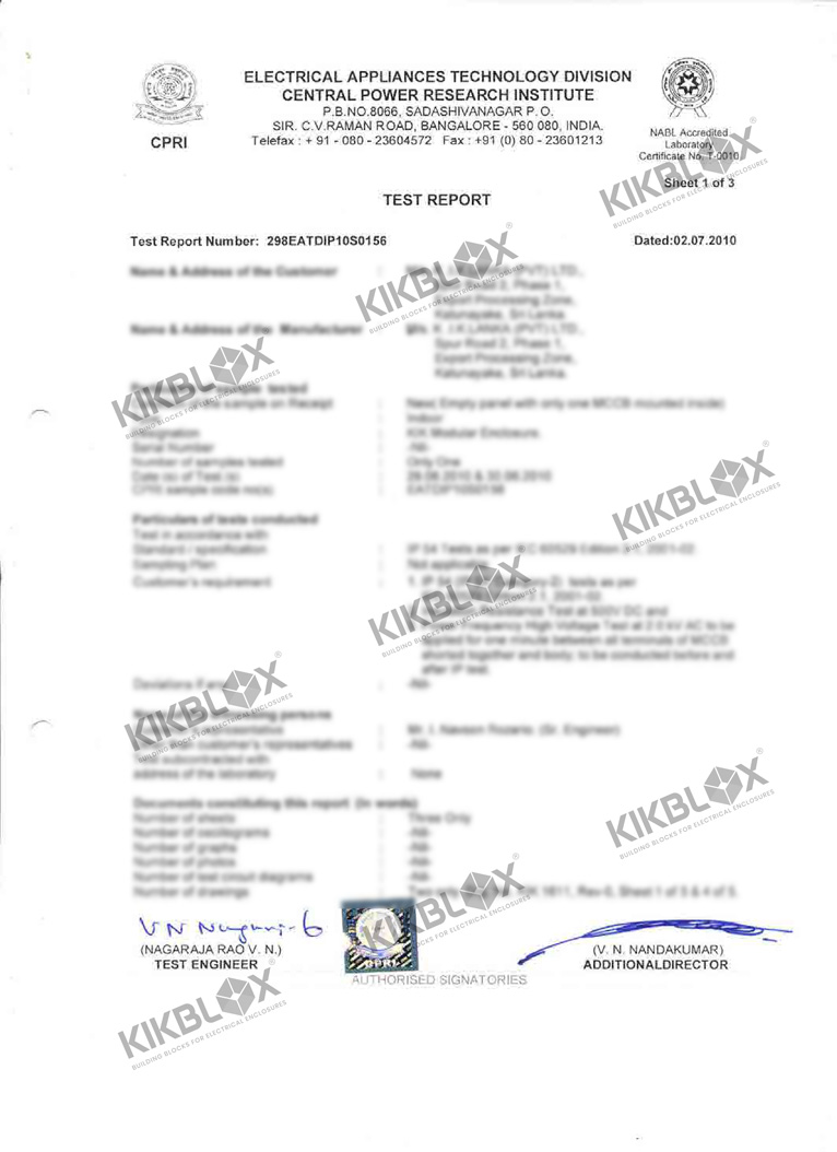 Test Certificates - KIKBLOX