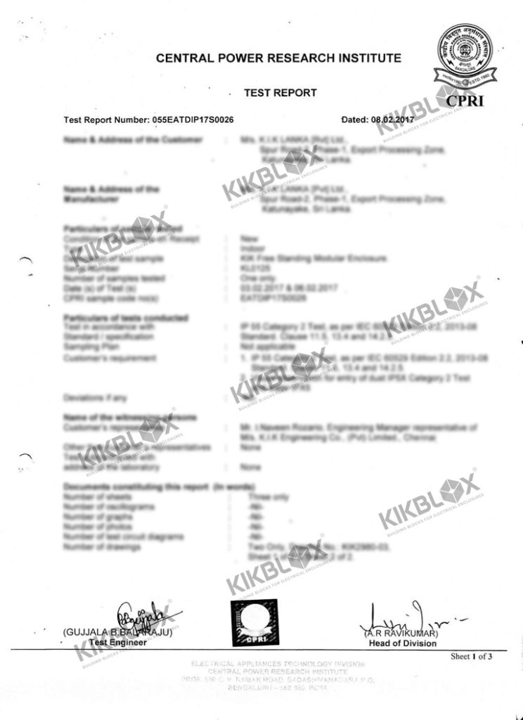 Test Certificates - KIKBLOX