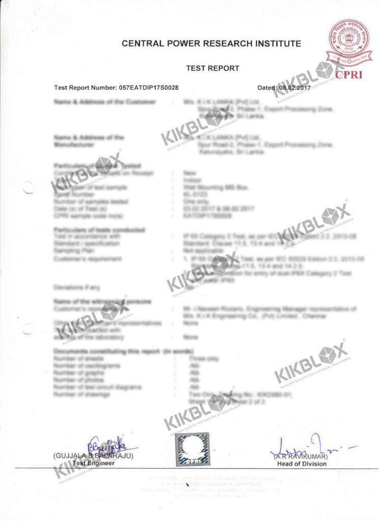 Test Certificates - KIKBLOX