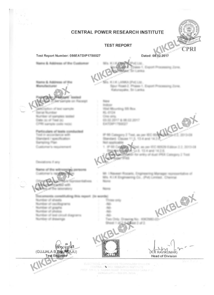 Test Certificates - KIKBLOX